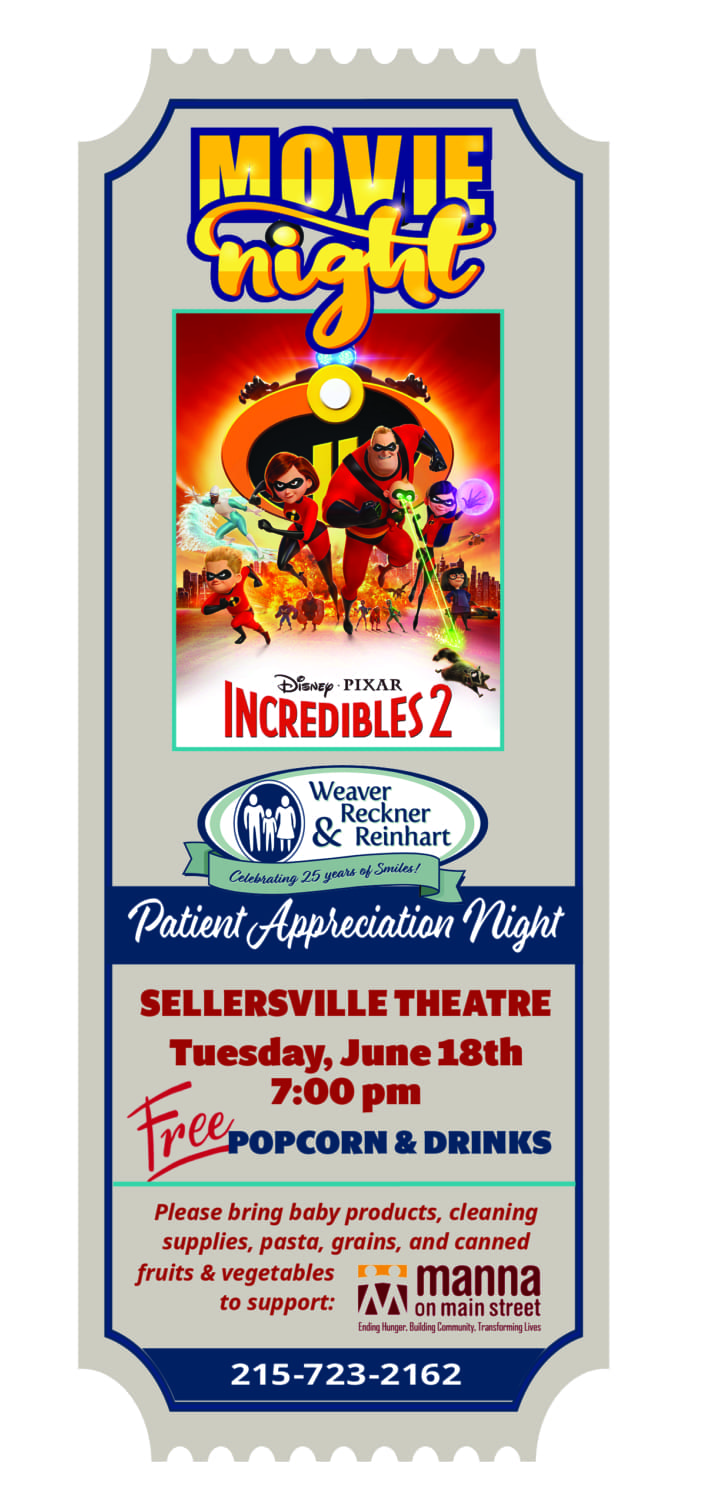 Annual Patient Appreciation Movie Night June 18th - Weaver, Reckner ...